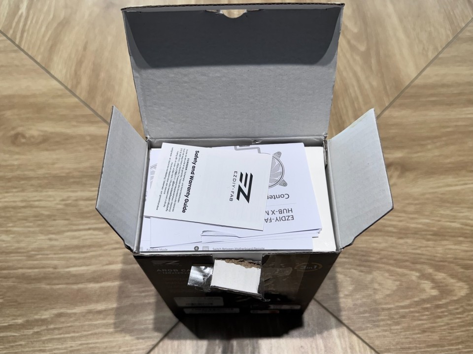 EZDIY-FAB Moonlight 120mm RGB Case Fan with Fan Hub X and Remote ...