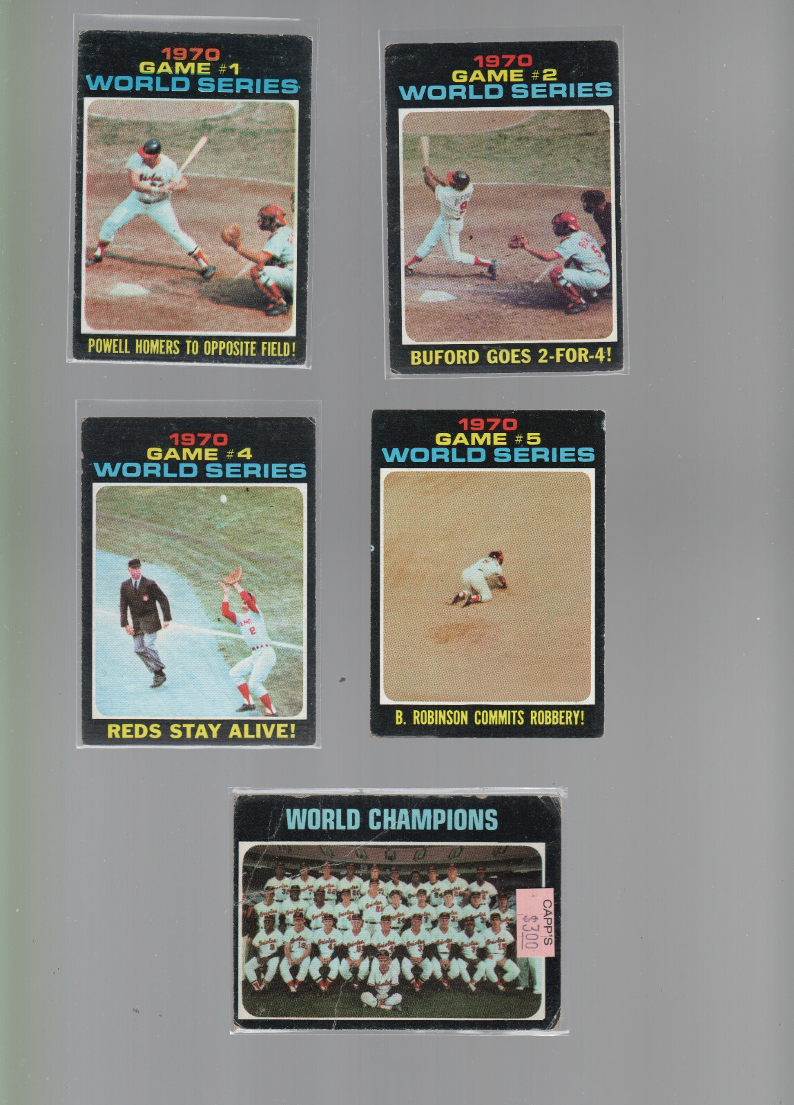 1971 Topps Baseball World Series Cards Lot B | eBay