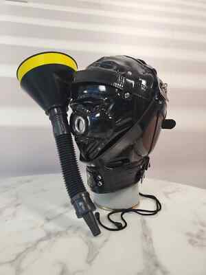Blindfold Hood Funnel Piss Mask Wetlook. Golden Shower Urinal Pissplay ...