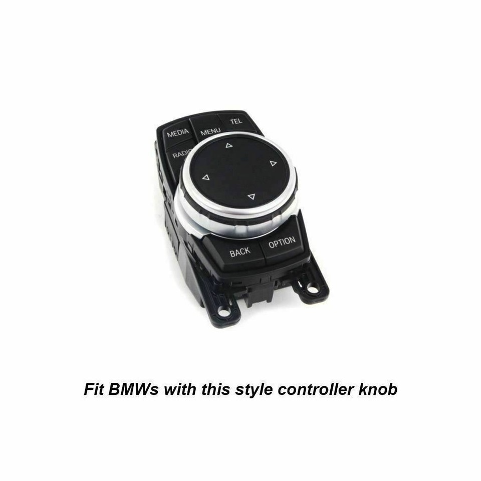 3D Red Metal JDM Center Console iDrive Multi-media Controller Knob Ring ...