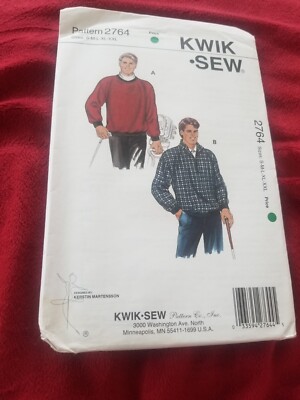 Kwik Sew Pattern #2764 - Mens Pullover - Sizes S - XXL - Uncut | eBay