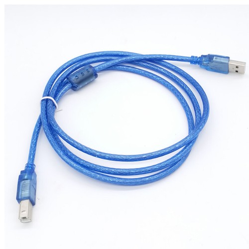 5PC Blue 3FT USB 2.0 A Male to B Male Flat Printer Cable Cord 100cm ...