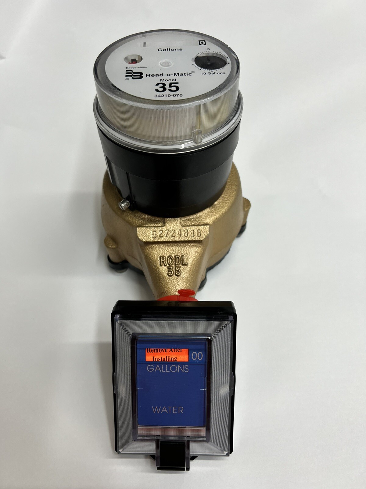 Badger 3/4x3/4 M35 Meter With Pulse Register And Remote. 9inches Long ...