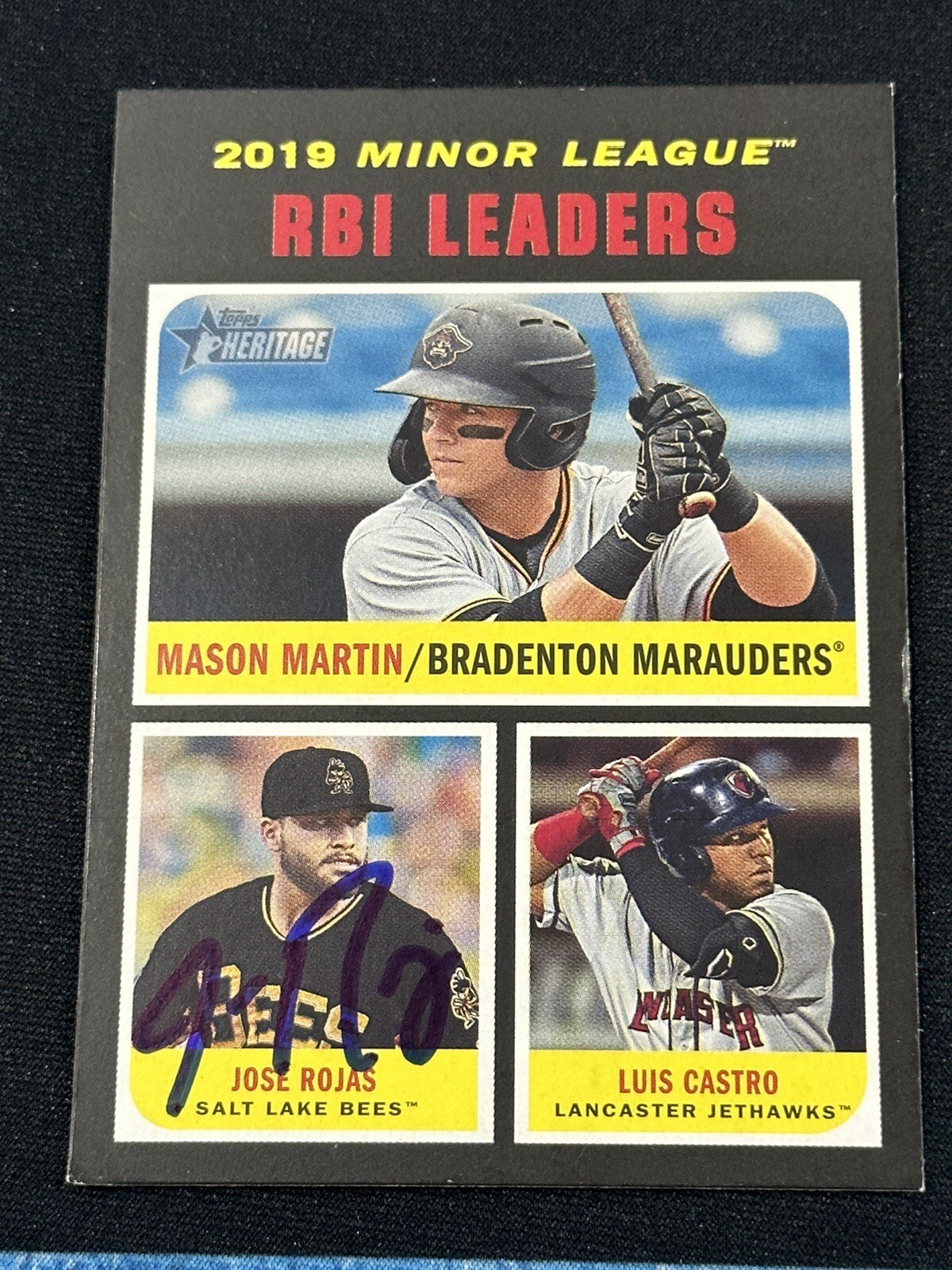 Josh Rojas Signed 2020 Topps Heritage Minors Autographed Card Auto ...