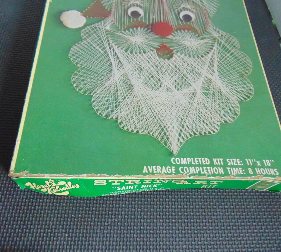 VTG Hazel Kaboodle Kit Mid Century Saint Nick String Art Kit 168 Complete | eBay