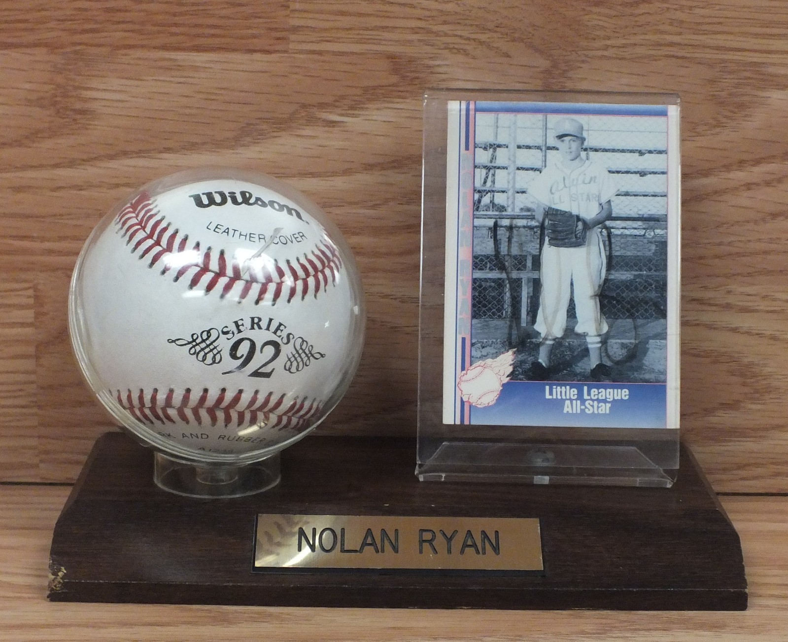 Nolan Ryan Little League All Star 1991 Collectible Card and Autographed ...