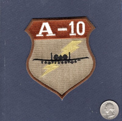 Original A-10 Thunderbolt USAF Ang Efs FS Désert Tan Fighter Escadron Patch | eBay