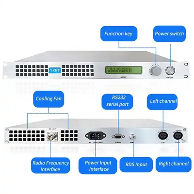 Community Radio Station Equipment 100W FM Broadcast Transmitter With ...
