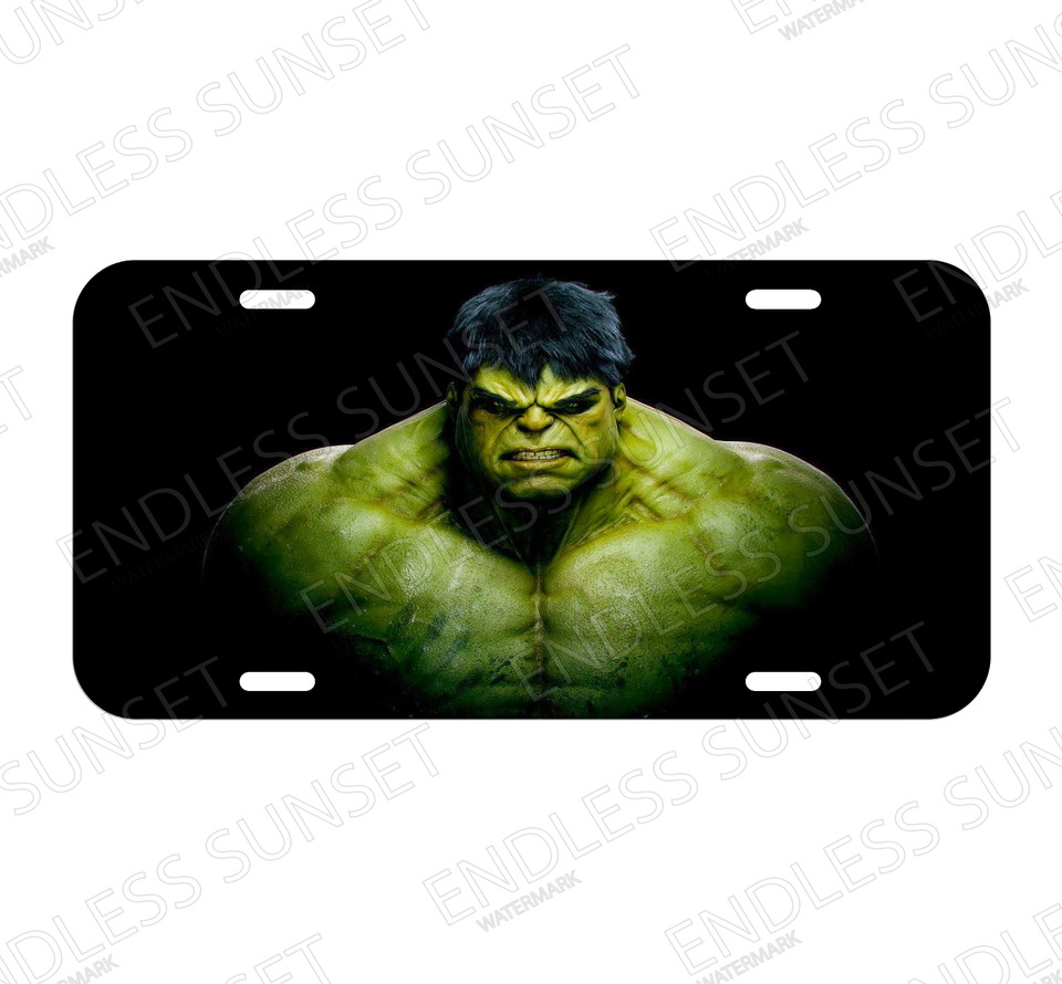 The Hulk Muscle Super Hero Hulk Smash Car License Plate Front Auto Tag ...