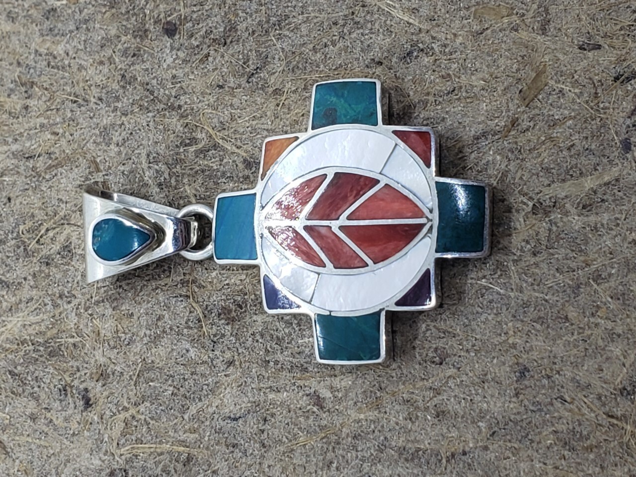 Peruvian Silver Jewelry - Inca Jewelry Pendant Inca leaf design | eBay