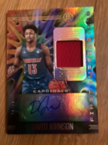 David Johnson Autograph Patch 43/99 Impressions 2021 - Chronicles Draft ...