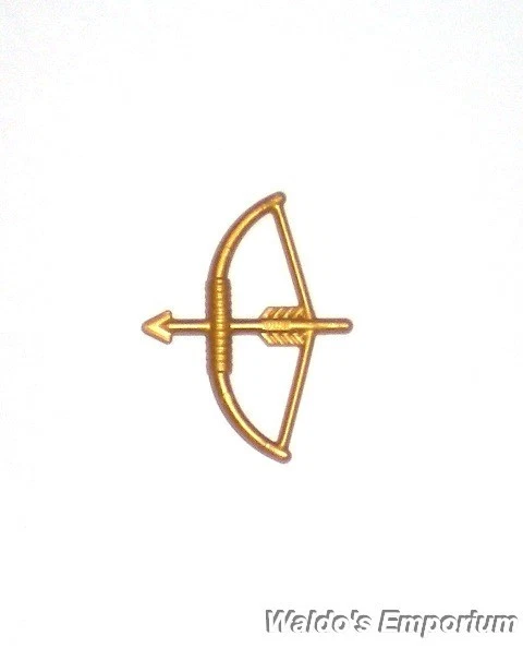 Gold Bow And Arrow Weapon