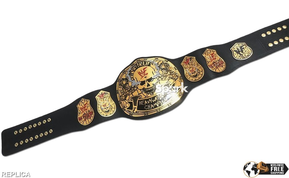 Smoking Skull World Heavyweight Champion Title Replica Stone Cold Belt ...
