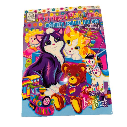 LISA FRANK Perfect Playtime Activity Tablet Coloring Book *No Stickers ...