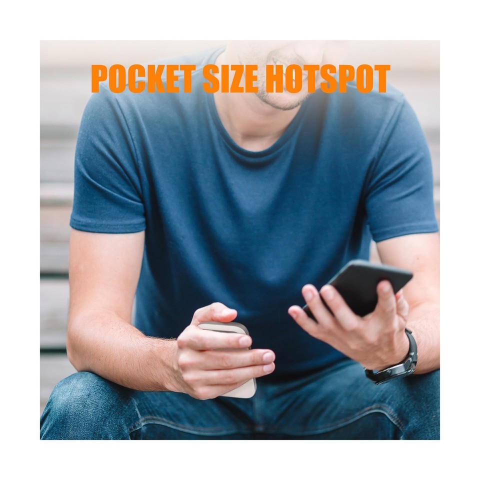 M4 4G LTE Mobile Hotspot – ESIM Compact Portable WiFi Hotspot for ...