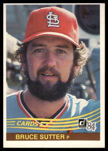 Bruce Sutter 1984 Donruss St. Louis Cardinals #534 Near Mint or Better ...