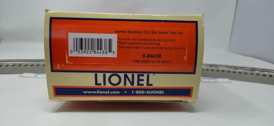 Lionel Norfolk Southern TILX 30K Gallon Tank Car 6-84438, O gauge, w ...