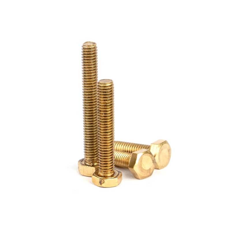 M10 Brass Hex Head Screw External Hexagon Bolt Machine Bolts Full ...