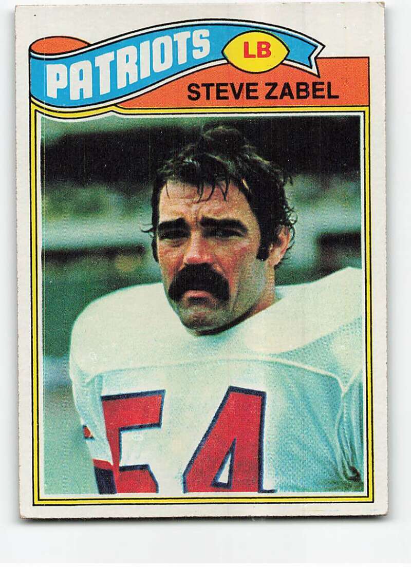 1977 Topps #443 Steve Zabel EX Excellent Patriots 114942 | eBay