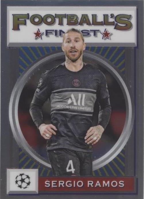 2021-22 Topps Finest Flashbacks Uefa Champions League - Sergio Ramos #4 ...