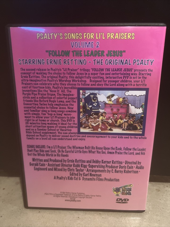 Psalty's Songs For Li'l Praisers - Vol. 2 DVD 1994 FAITH FAMILY MUSIC ...