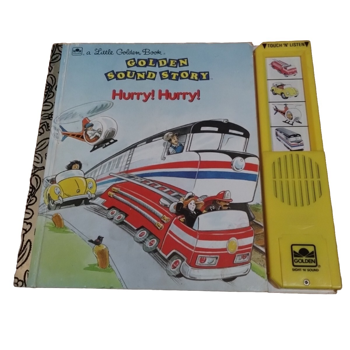 Golden Sound Story Hurry! Hurry! WORKING VERY RARE a Little Golden Book Trains | eBay