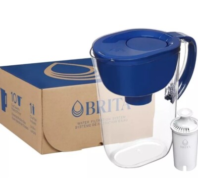Brita Everyday Water Filter Pitcher with Filter, 10 Cup Blue Color | eBay