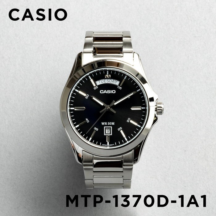 CASIO Classic Standard MTP-1370D-1A1 Quartz Men's Watch Black Dial MTP ...