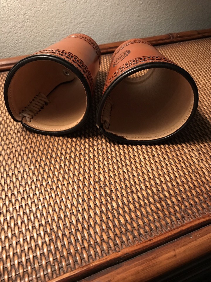 Western Americana SASS Cowboy Action LEATHER ROPING CUFFS, #212, USA ...