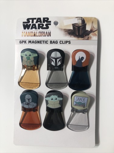 Star Wars The Mandalorian 6 Pack Magnetic Bag Clips | eBay
