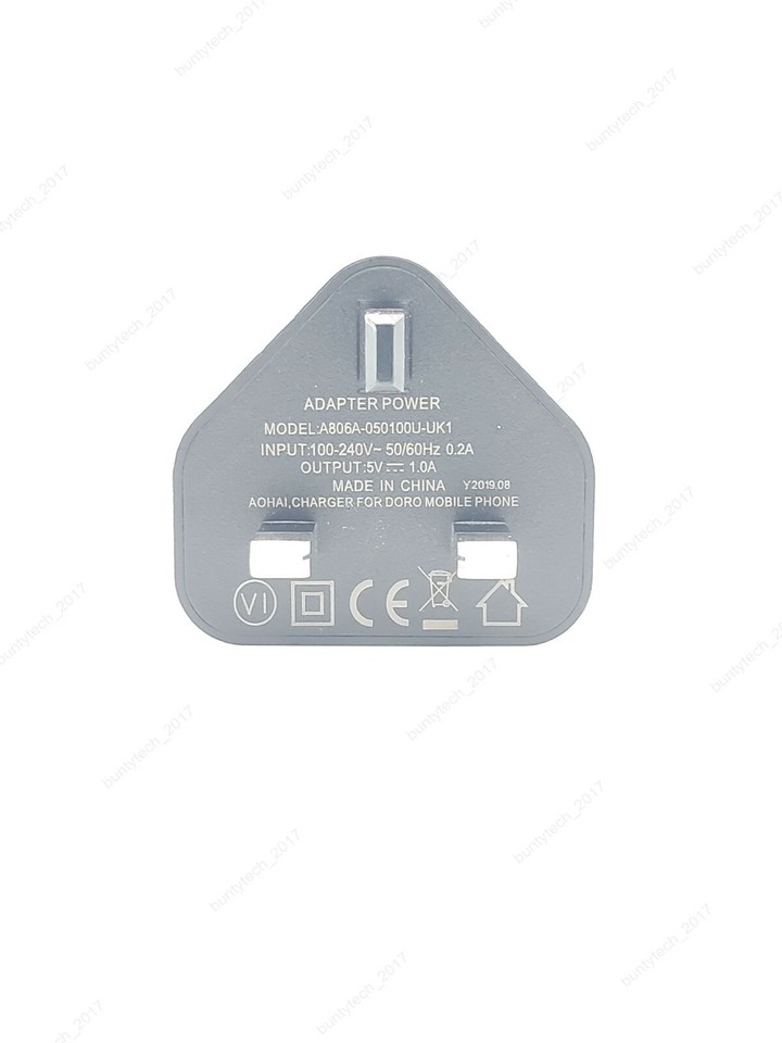 Genuine Doro Mains Wall Charger OR Micro USB Cable For 6520 8030 8040 ...