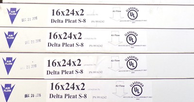 AIR FILTER, DELTA PLEAT, 9916242, 16 X 24 X 2, LOT OF 12 | eBay
