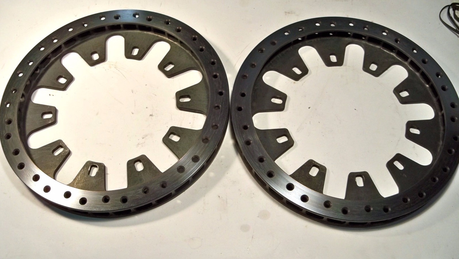 NEW AP speedway rear rotors CP 3837 106D & 107D 1" thick 12" OD 10 bolt ...