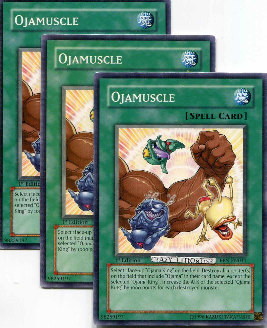 3 X YU-GI-OH OJAMUSCLE 1ST ED COMMON N/MINT EEN-EN041 | eBay