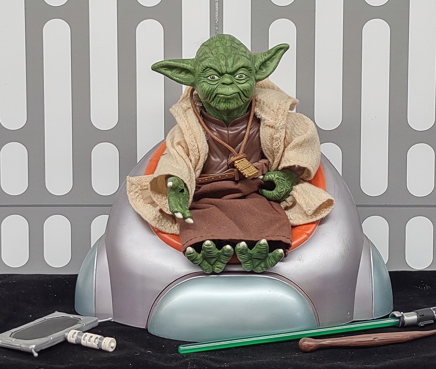 1:6 Scale Star Wars Jedi Master Counsel Yoda 12" Hasbro Loose Figure w ...