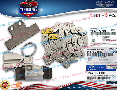 ⭐GENUINE⭐Camshaft Chain Kit Fits 2003-2012 Hyundai Kia 2.0L 2432123780 ...