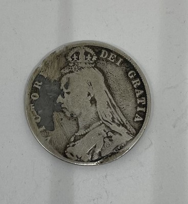 Queen Victoria half crown 925 silver worn and bent scrap 1890 | eBay UK