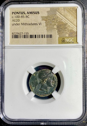 Mithradates VI 100BC-85BC NGC Certified Greek Coin Ancient Pontus ...