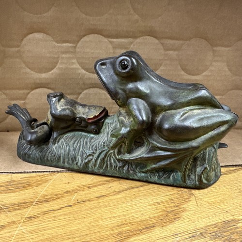 Originial two frog mechanical bank, circa 1882 | eBay