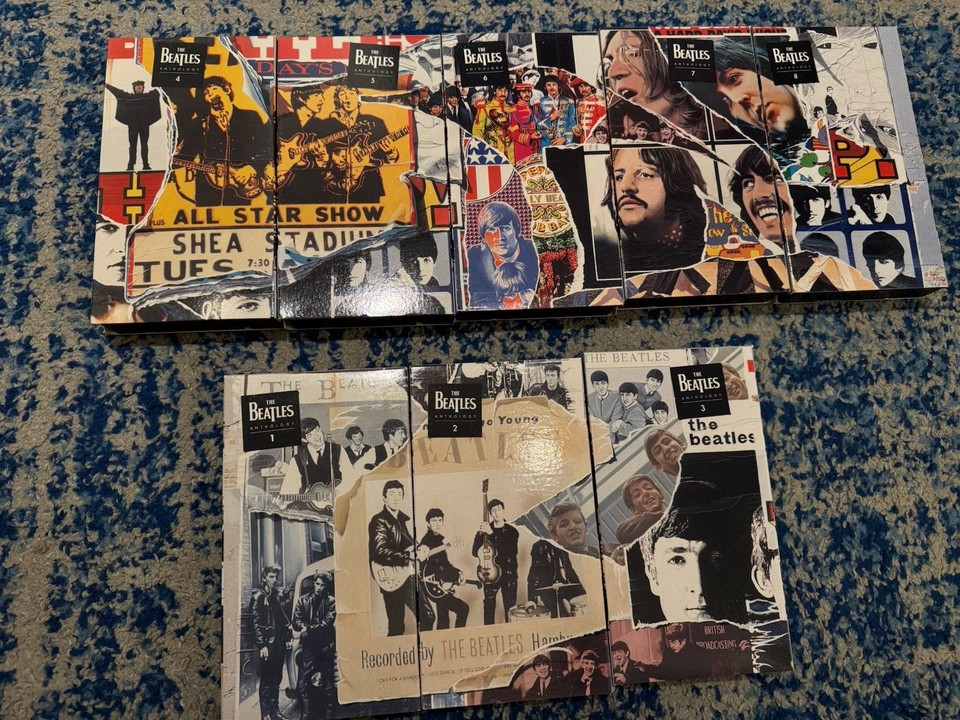 The Beatles Anthology Complete VCR/VHS Box 8-Part Documentary Special ...