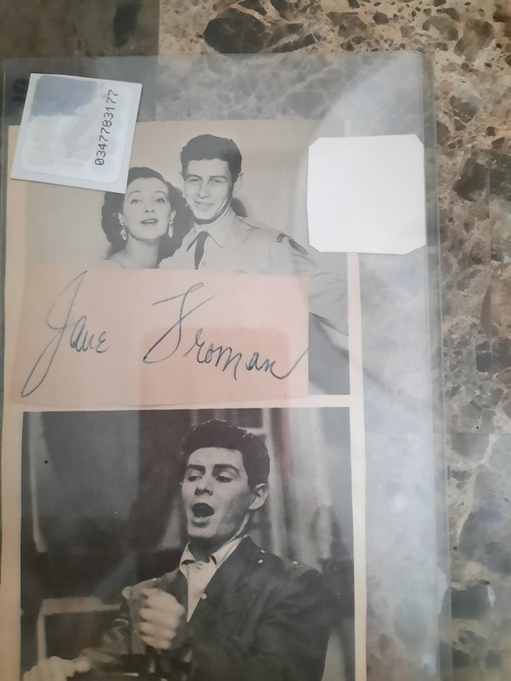 Judy Garland And Jane Froman Autographs | eBay