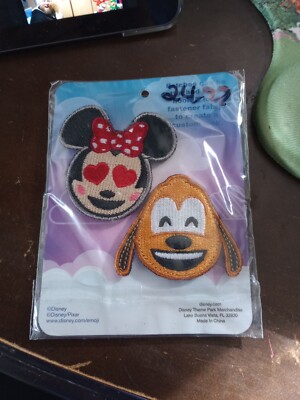 Disney Parks Patch Emoji Adjustable With 5 Patches- Pluto, Stitch, dole whip | eBay