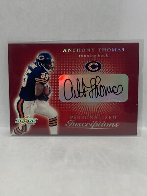 2002 Score Personalized Inscriptions Autograph AUTO #d/25 - ANTHONY ...