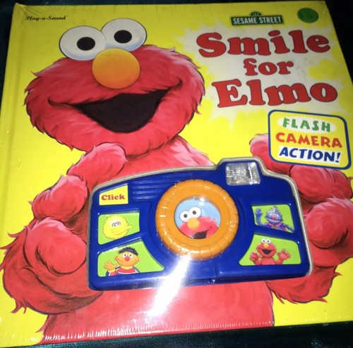 VERY RARE BOOK: SEALED Elmo's Talking Camera Sesame St 2002 VIDEO in ...