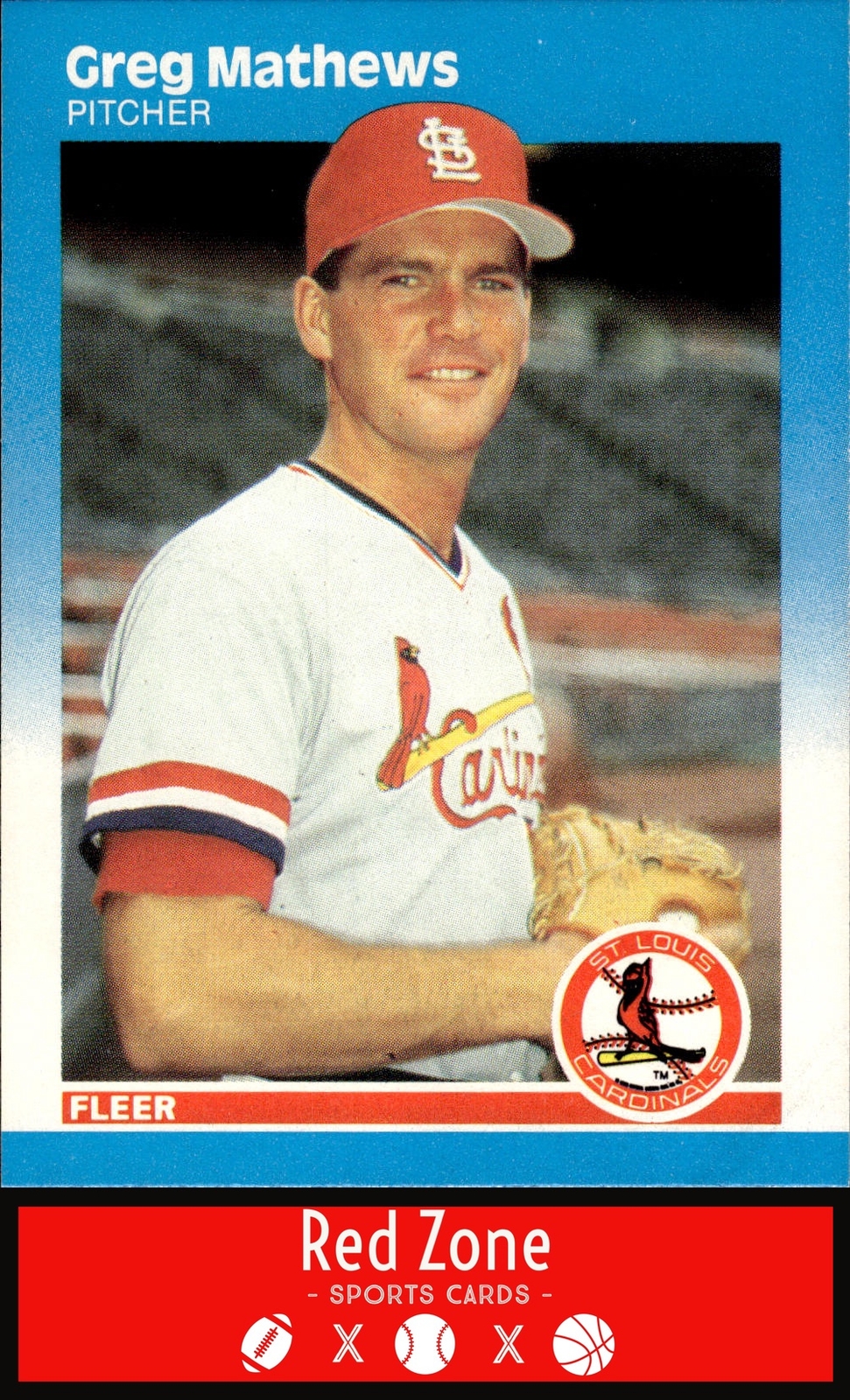 1987 Fleer - #303 Greg Mathews NM Set Break. | eBay