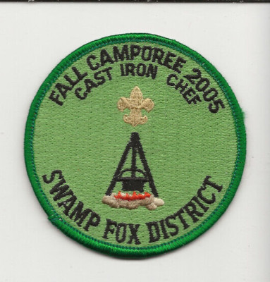 SWAMP FOX DISTRICT / 2005 CAMP o REE patch Cast Iron Chef - Boy Scout ...