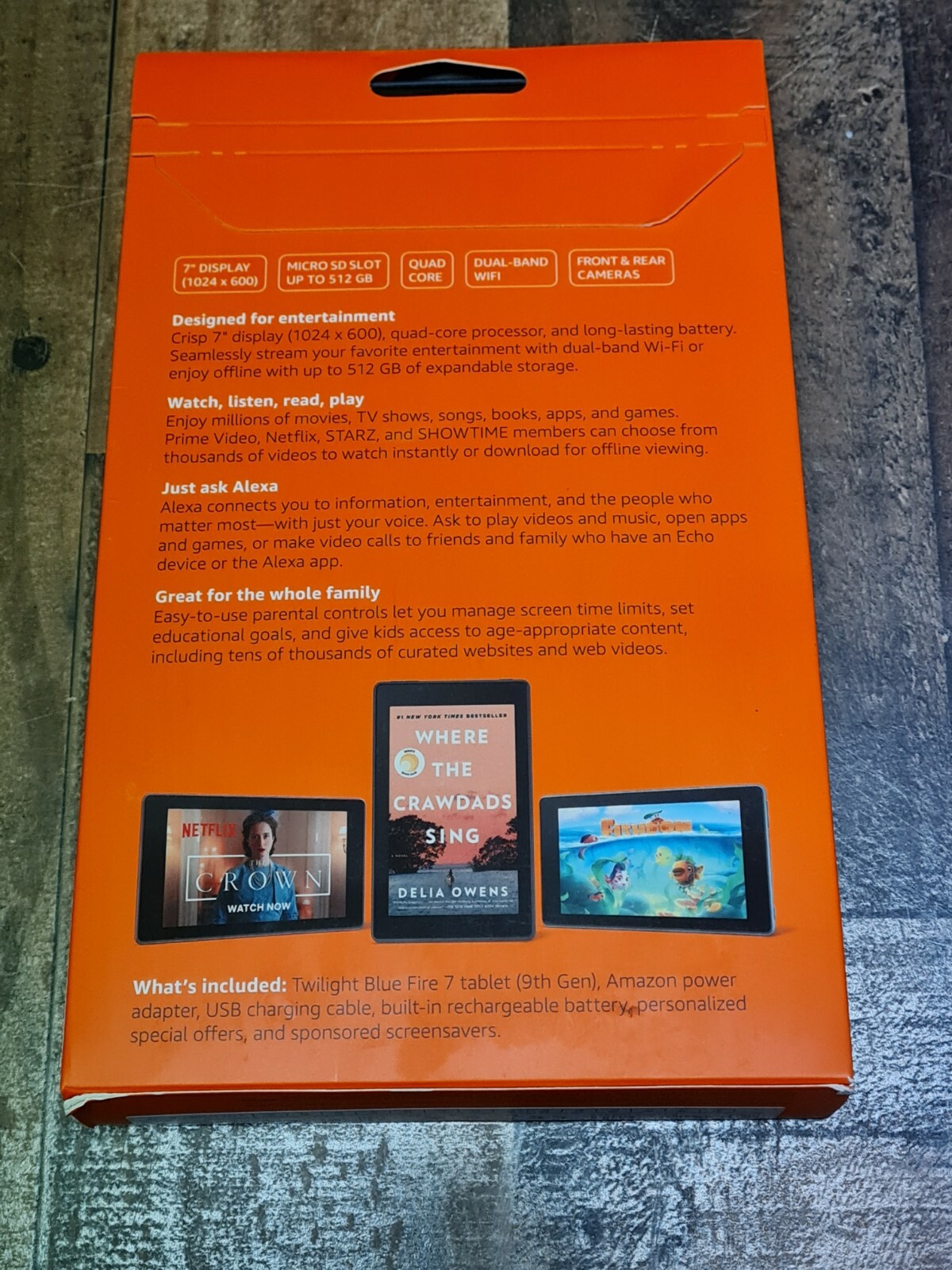 Amazon M8S26G Fire 7 9th Gen 16 GB Bluetooth 7 in Tablet - Black for ...