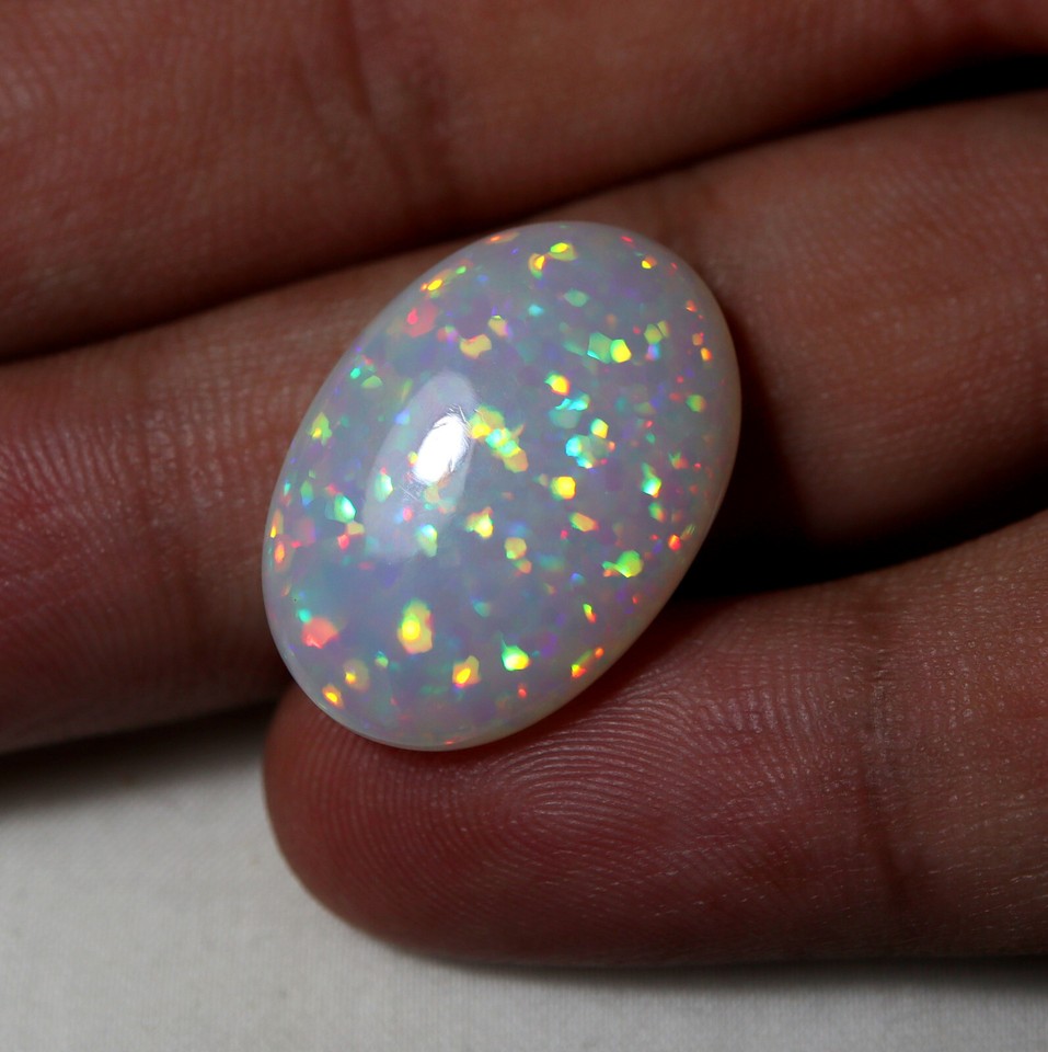 11.8 Cts 22.3x15.9x6.7 MM Real AAA Green Red Yellow Fire Ethiopian Opal ...