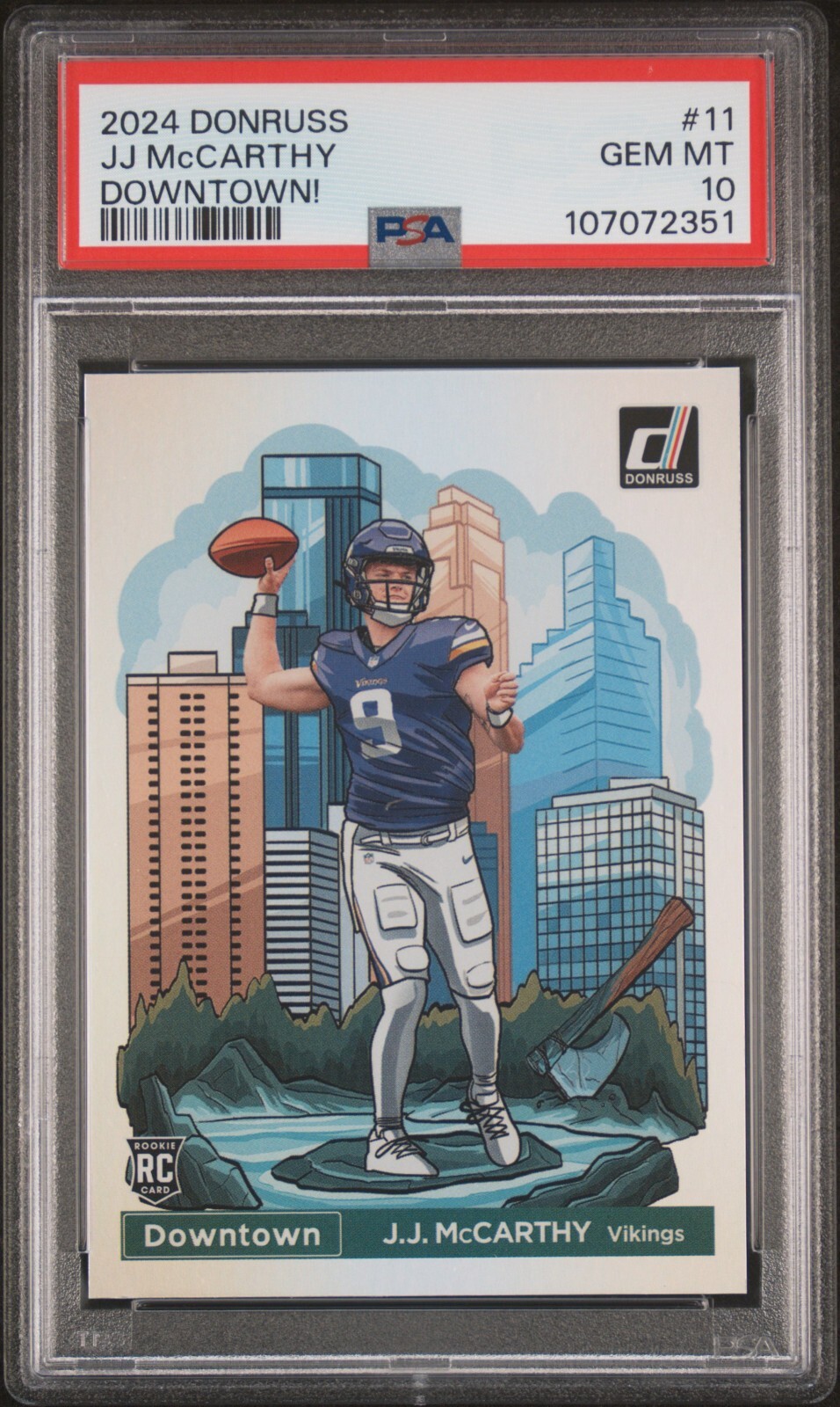 JJ McCarthy 2024 Donruss #11 Downtown /(SSP) Price Guide - Sports Card ...