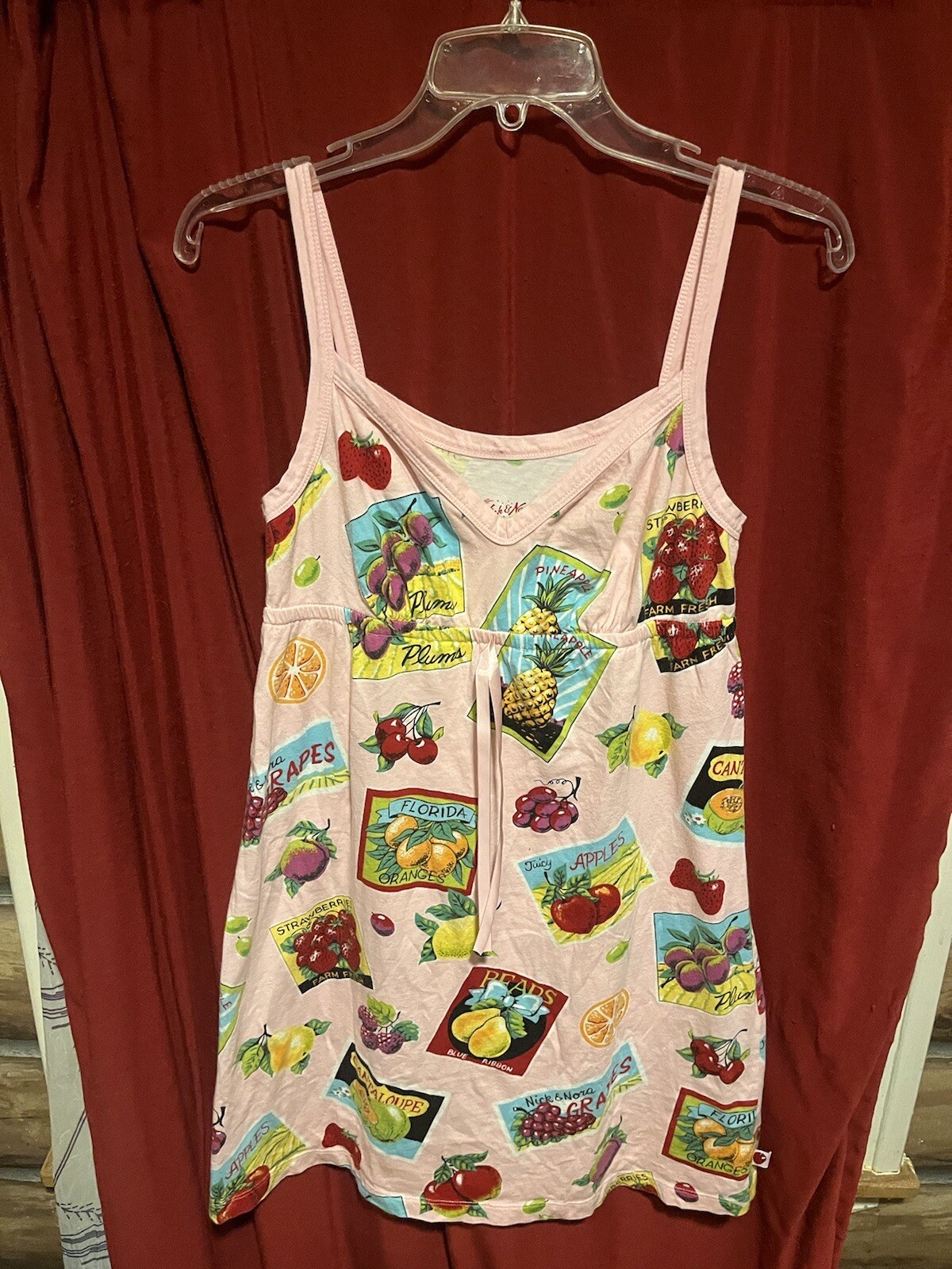 Rare HTF Nick & Nora Fruit Stand Capri Size S Nightgo… - Gem